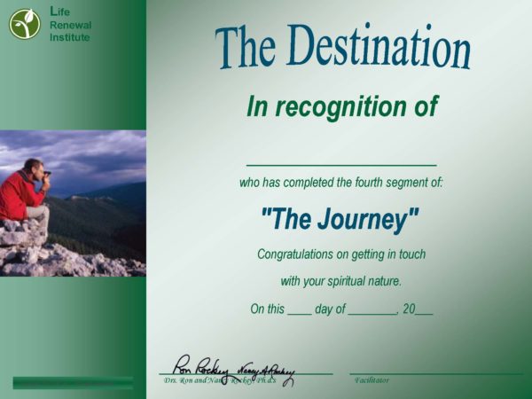 Completion Certificates – LIFE RENEWAL